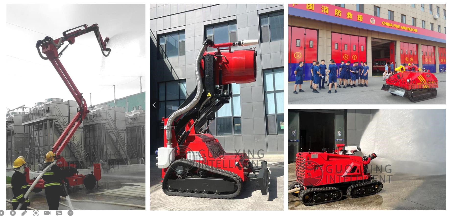 Newest Leading Explosion-proof 4wd track firefighting robot from China ...